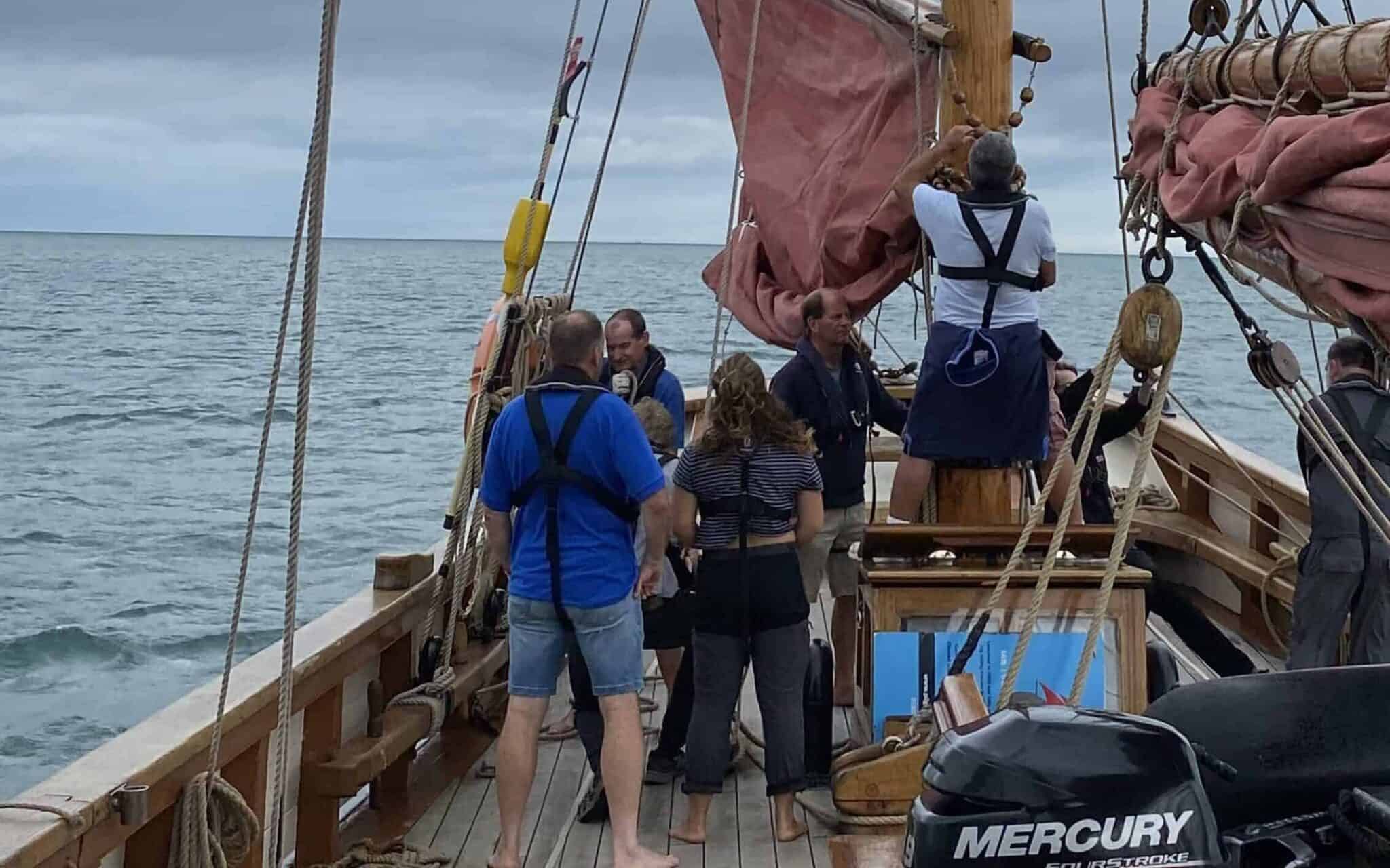 Hold on the Peak, up on the Throat! Gaff Rig Sailing